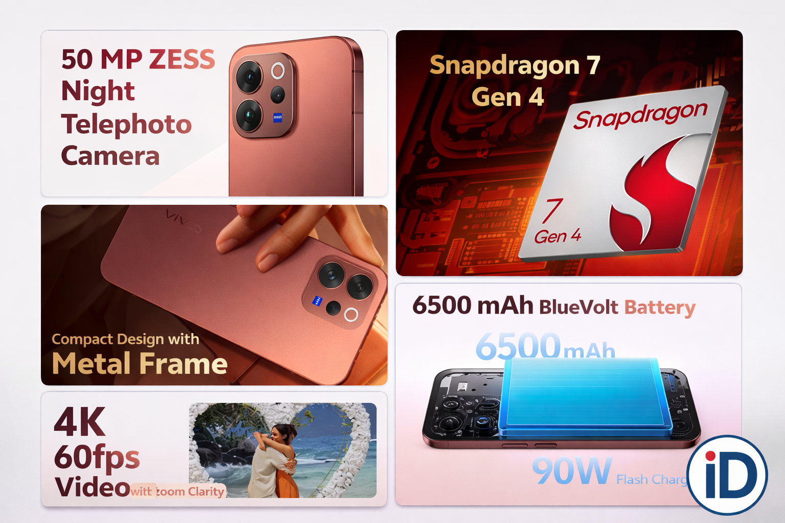 Vivo V70 Launched in India on 19 February 2026 – Price, Full ...